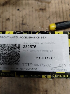 Ferrari FRONT WHEEL ACCELERATION SENSOR Ferrari Part Number 232676 | eBay