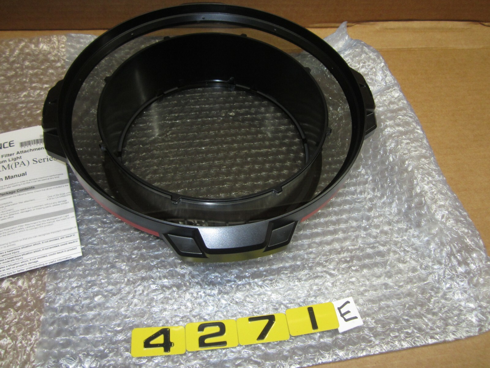 KEYENCE CA-DRM20PA 200MM POLARIZATION FILTER ATTACHMENT MULTISPECTRUM ...