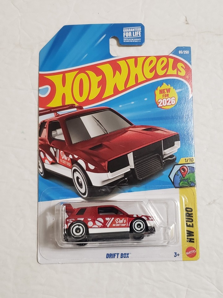 LOT x 3 Hot Wheels NEW for 2026 DRIFT BOX Red HW Euro New Case B | eBay