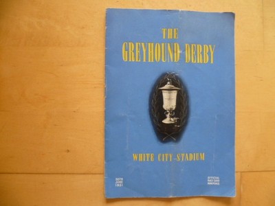 Greyhound Derby 1951 programme Ballylanigan Tanist winner | eBay UK