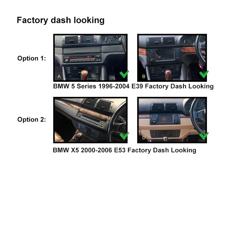 9" FACIA KIT Panel Fascia Dash Plate Panel For BMW 5 SERIES E39 1996 ...