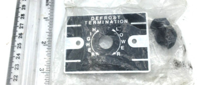 Ranco Front Panel & Knob For Defrost Termination Fan Delay Control ...