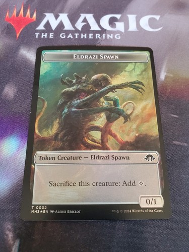 Mtg. Eldrazi Spawn / Whale Double-Sided Token. Foil. Modern Horizons 3 ...