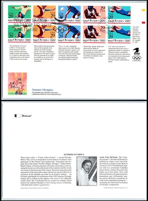 1992 Summer Olympics Baltimore MD Sc 2641a selvage FDC Jumbo Fleetwood ...