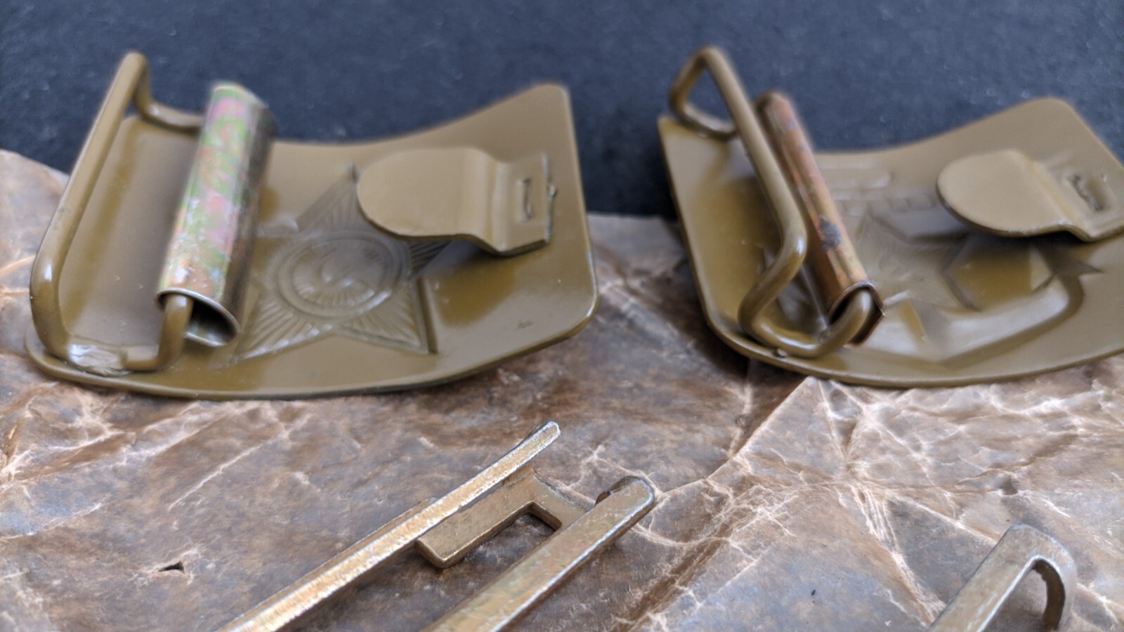Soviet Military Belt Buckles Army Navy Star Anchor Vintage USSR ...