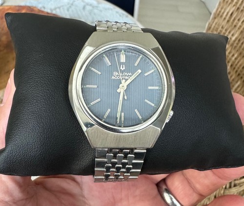 Bulova Accutron 218 Watch N2 Blue Dial Serviced Restored -Bulova ...
