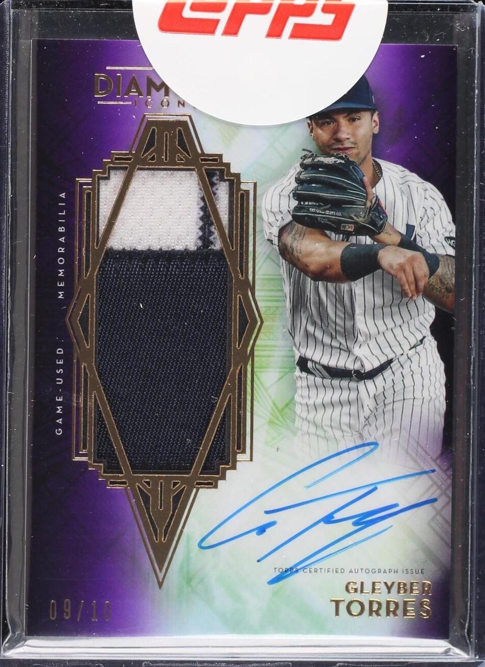2021 Topps Diamond Icons - Autographed Jumbo Patches Gleyber Torres # ...