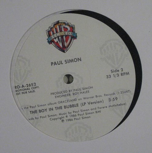 PAUL SIMON – The Boy In The Bubble (Lp/Extended) 1986 PROMO Only 12" | eBay