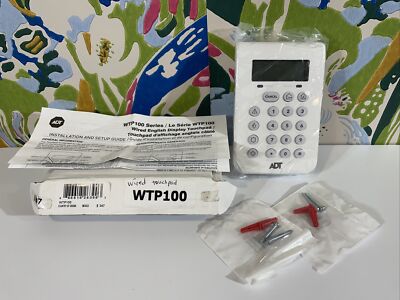 ADT Honeywell WTP100 Wired Touchpad for ADT Home Security Alarm System ...