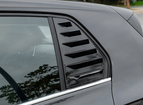 For VW Golf MK8 2020-2023ABS carbon fiber patterned side rear window ...