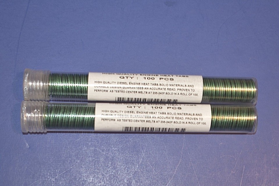 Diesel Engine Motor Heat Tabs 200 Count Overheating Tab Indicator | eBay