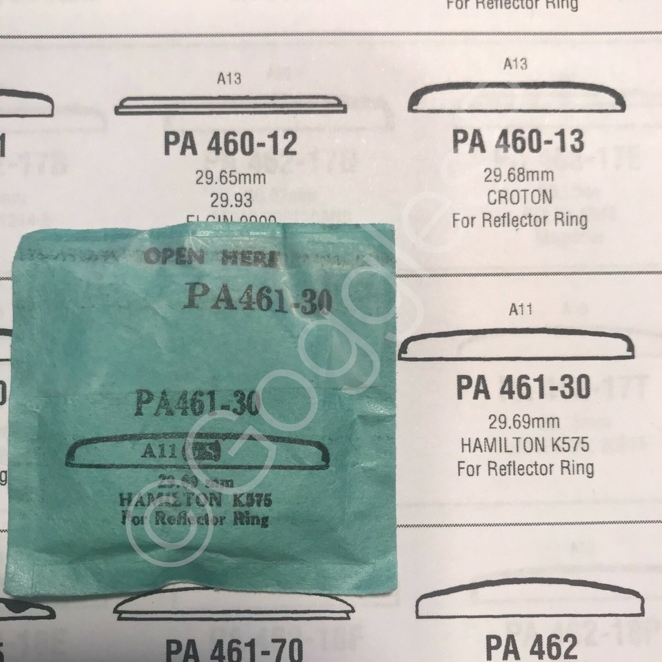 GS Round Replacement Crystals (PA Series) for Hamilton Watches - NOS | eBay