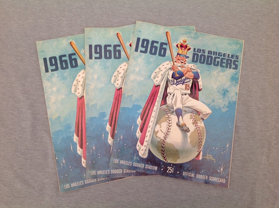 3 1966 Los Angeles Dodgers Baseball Programs | eBay