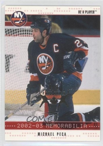 2002-03 In the Game Be A Player Memorabilia - Michael Peca #153 Ruby ...