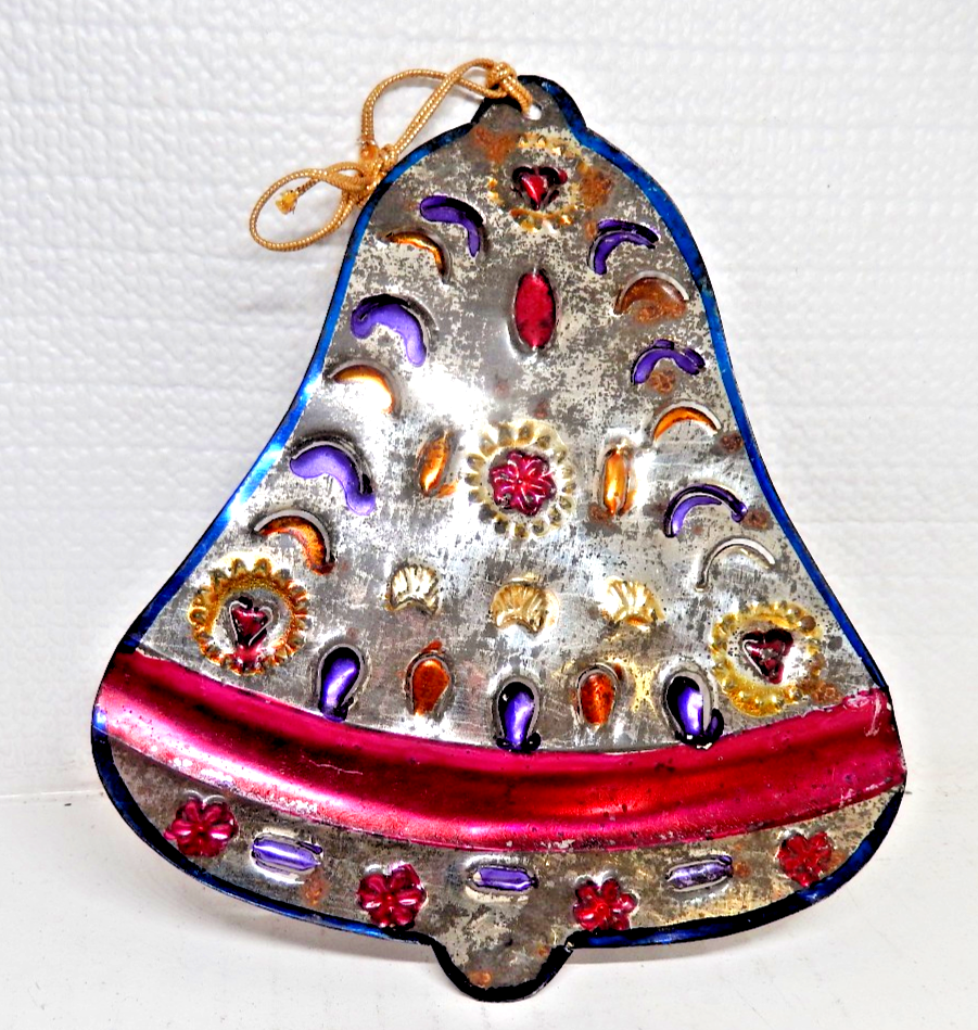 { Vintage Christmas Flat Metal /Tin Bell Decorations/ Ornaments | eBay