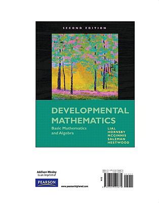 Developmental Mathematics : Basic Mathematics and Algebra, Books a la ...