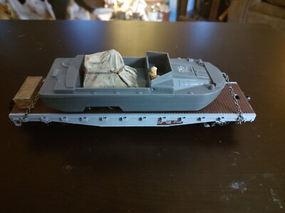 O-27 Flat car w/Pyro USMC DUKW boat & accessories | eBay