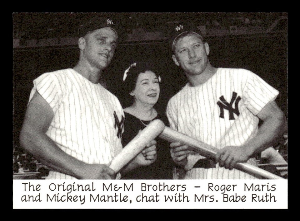 1990 The New M&M Brothers Don Mattingly Kevin Maas Mantle Maris on Back ...