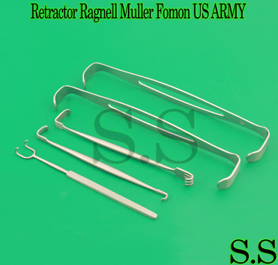 Surgical Retractor Ragnell Muller Fomon US ARMY Instruments Set of 5 | eBay