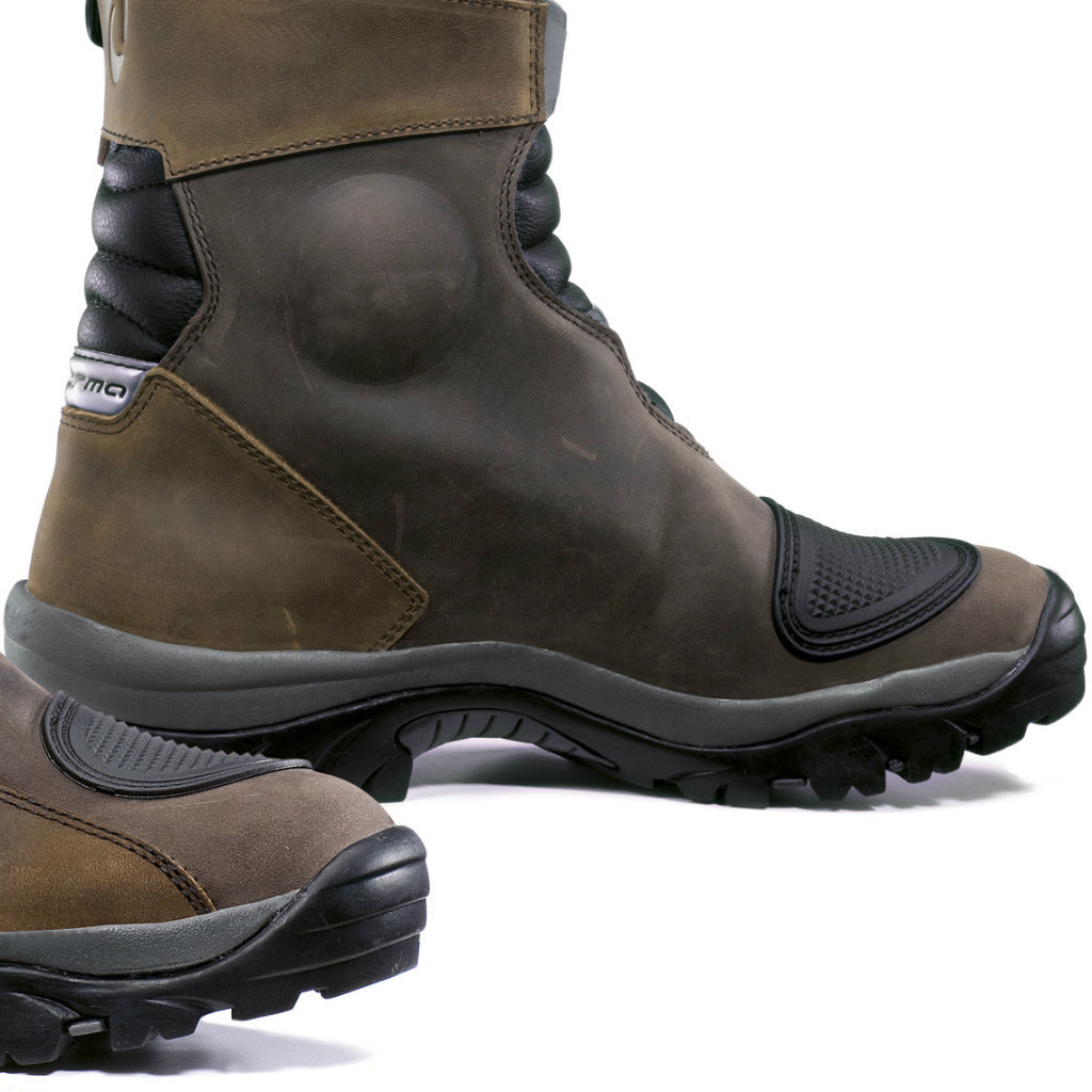 motorcycle boots | Forma ADVENTURE dry brown waterproof adv touring ...