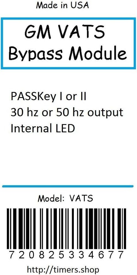 3-Wire GM VATS Passkey II Bypass Module - Ideal for Remote Start ...
