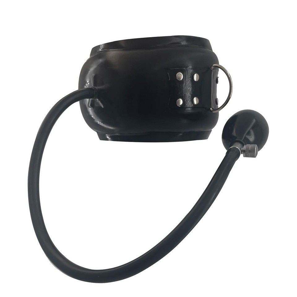 Inflatable Latex Collar Corset for Women Men,Unisex Latex Neck Choker ...