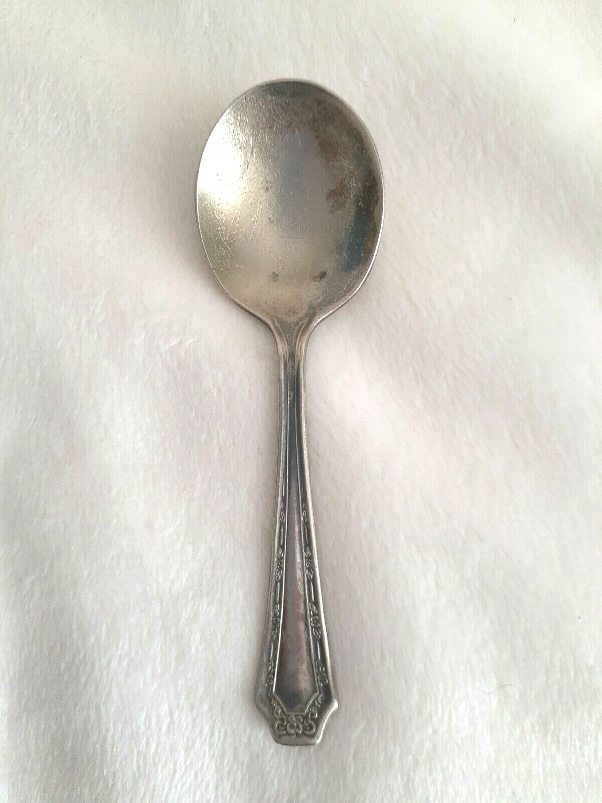 Fairfield Silver Plate Alpha 1910 ? Vintage Baby Spoon Keepsake Shower ...