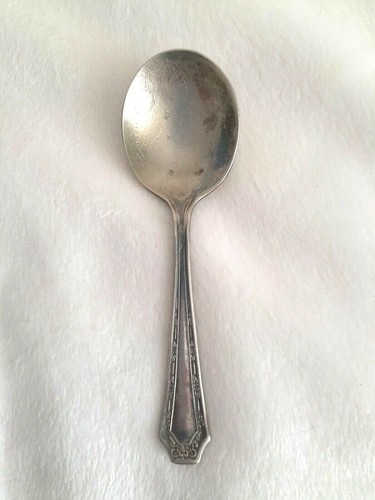 Fairfield Silver Plate Alpha 1910 ? Vintage Baby Spoon Keepsake Shower ...
