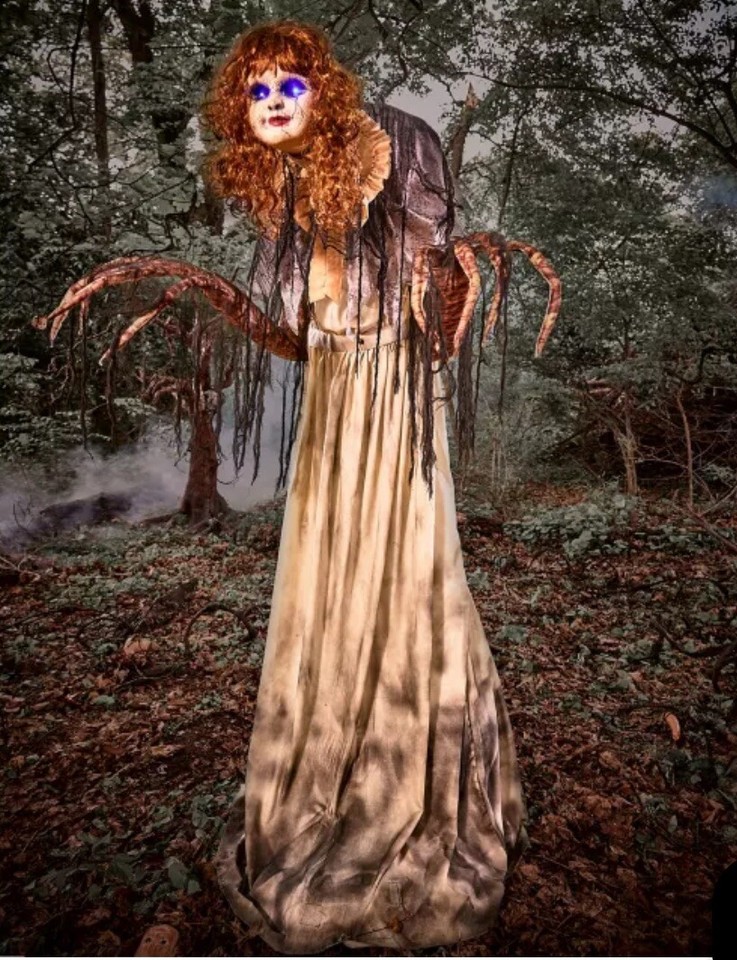 Spirit Halloween 7 Ft Darling Dolly Animatronic Witch Animated Ghoul ...