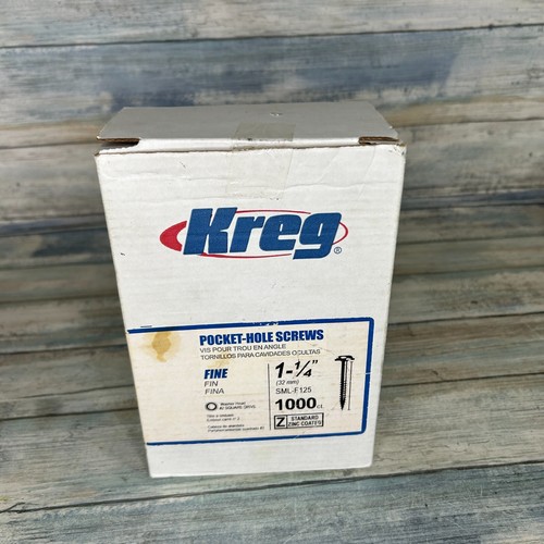 Kreg Pocket Hole Screws 1 1/4 in Fine Screw Box | eBay