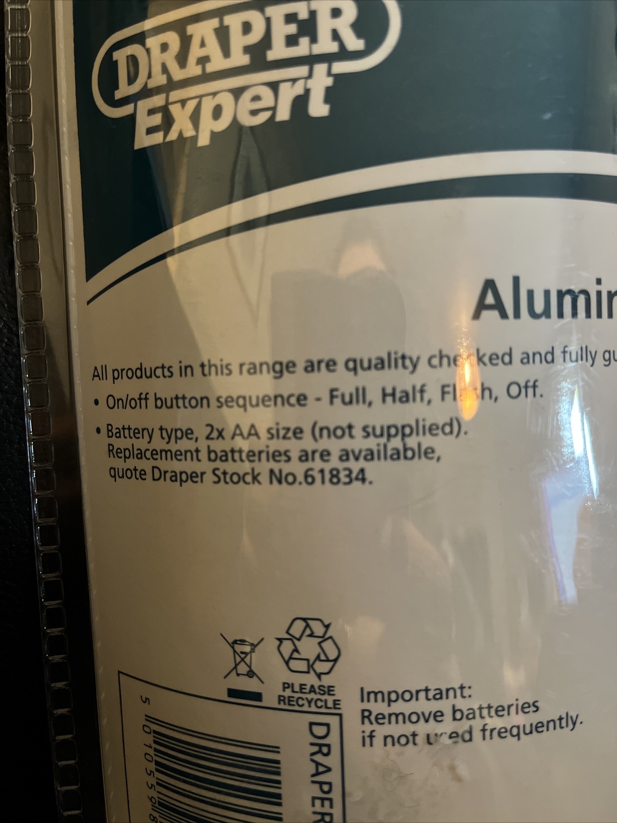 Draper 81111 CREE 1 LED Aluminium Hand Torch Flashlight for sale online ...