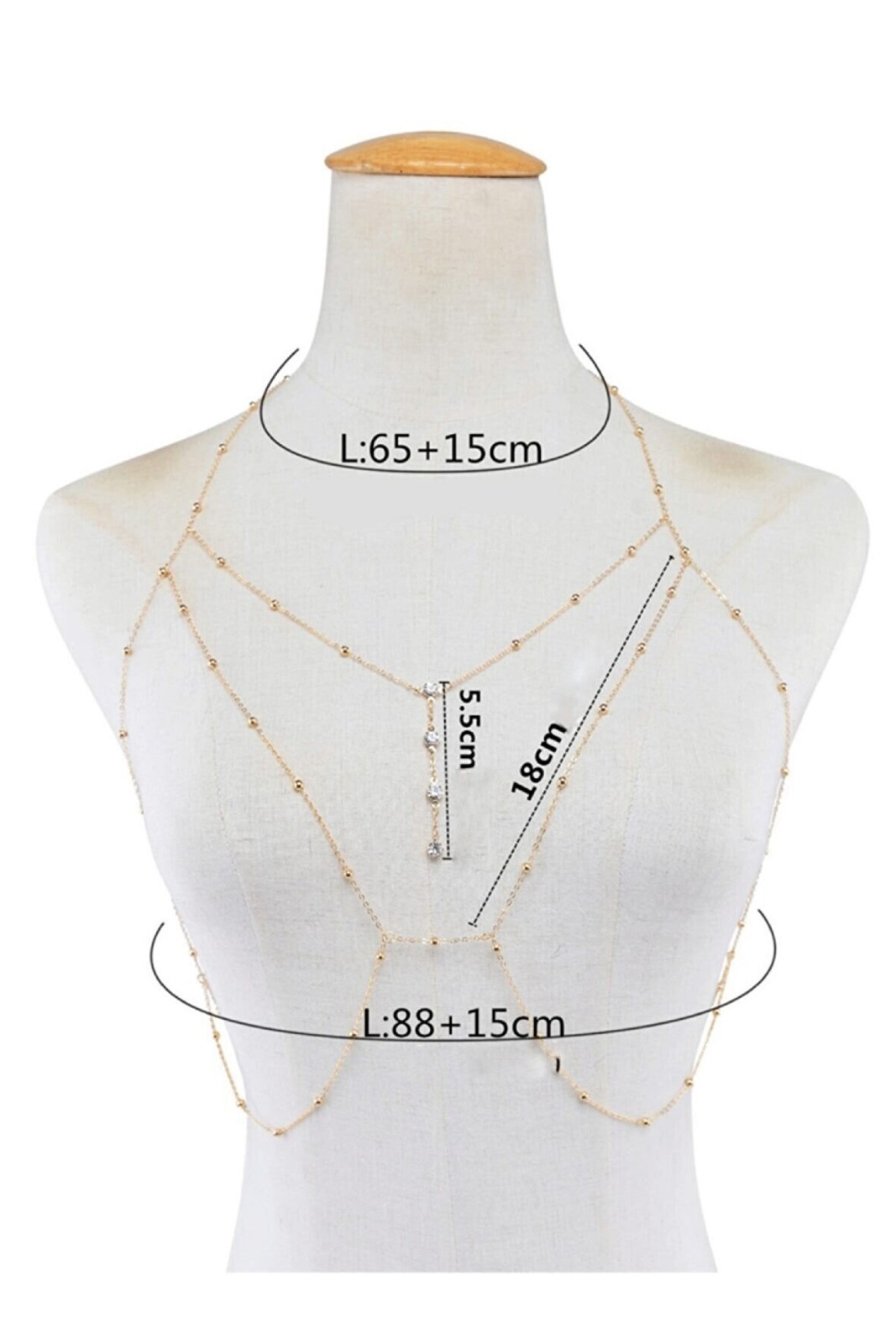 AntiTarnish Gold Color Women's Sexy Body Chain Accessory Belly Chain ...