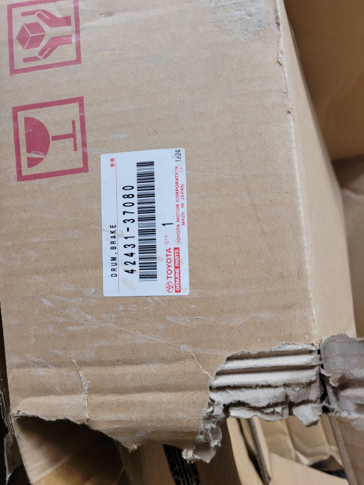 4243137080 Genuine Toyota DRUM SUB-ASSY, REAR BRAKE 42431-37080 | eBay