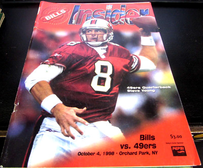 OCT 4TH 1998 - BUFFALO BILLS VS SAN FRANISCO 49ERS - STEVE YOUNG COVER ...