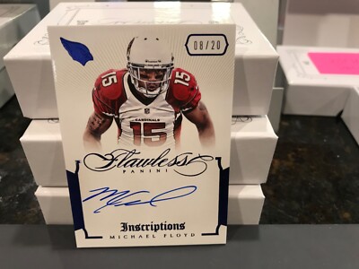 Panini Flawless Blue On Card Autograph Cardinals Michael Floyd 08/20 ...