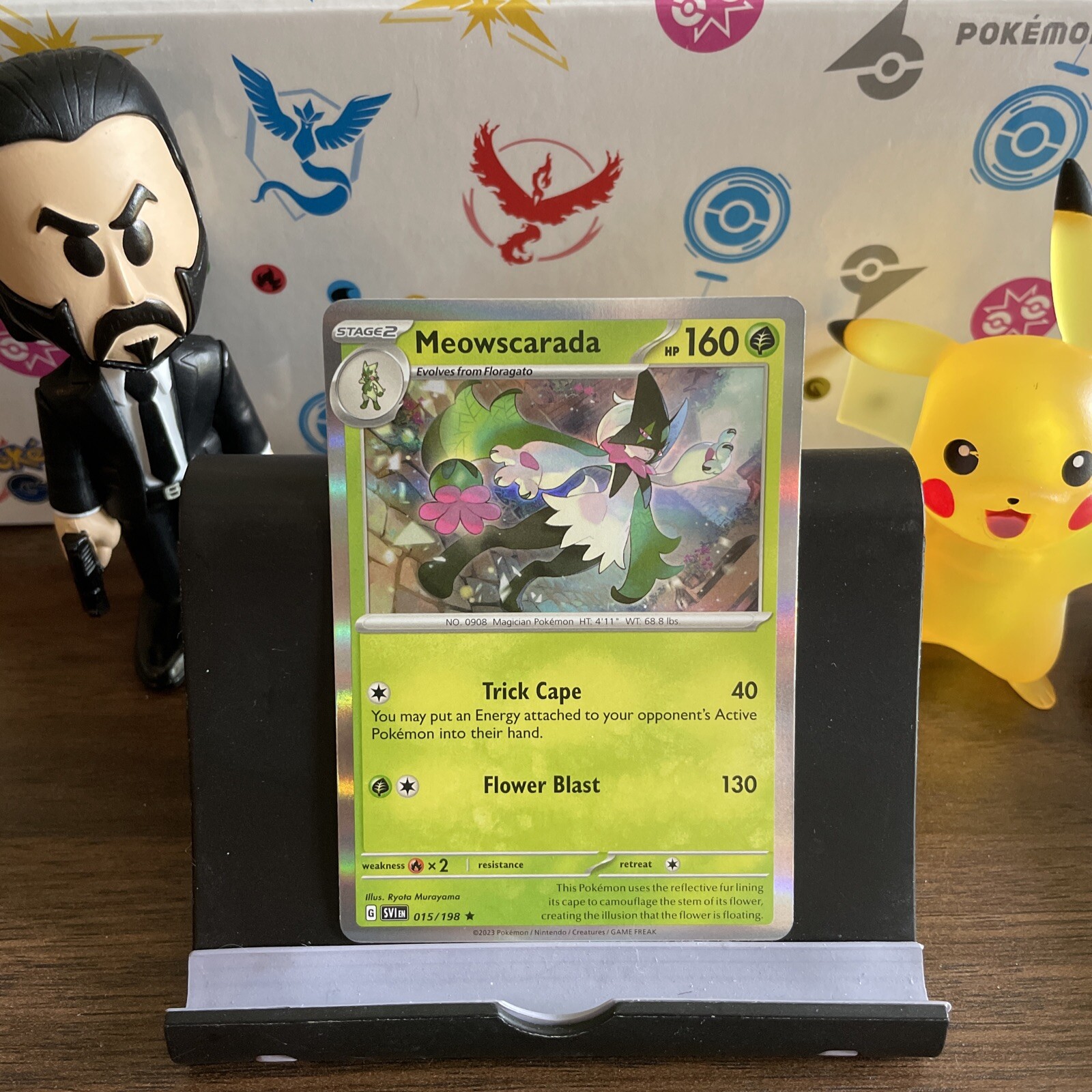 Pokémon TCG Meowscarada Scarlet & Violet Base Set 015/198 Holo Holo ...