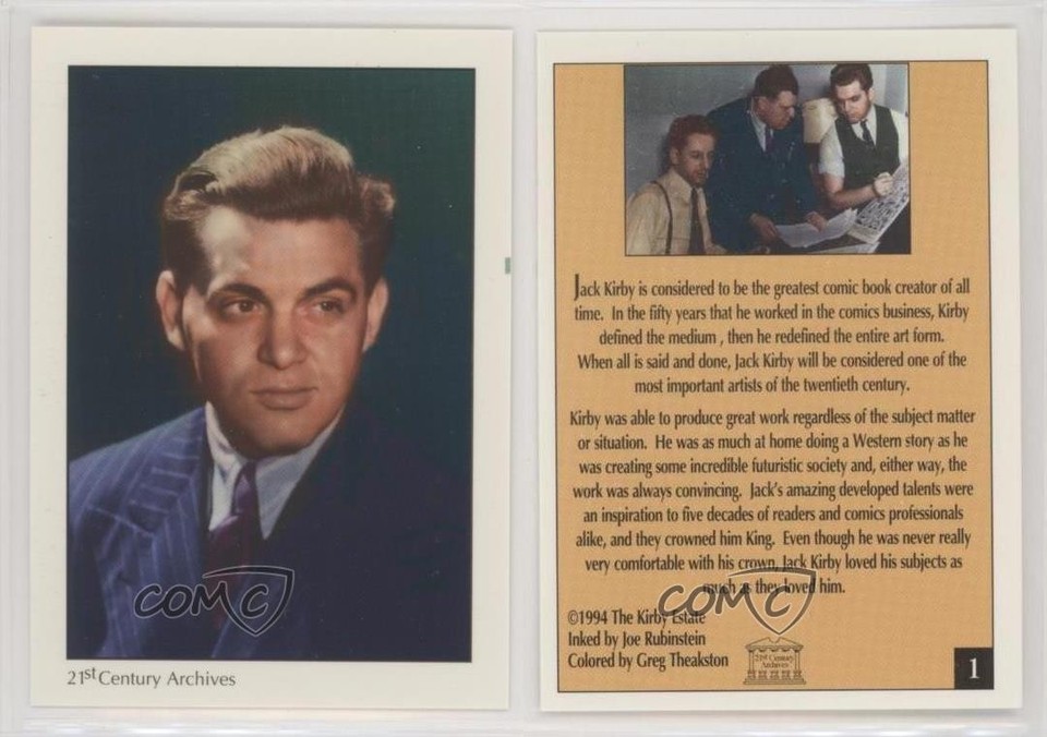 1994 21st Century Archives The Comic Art Tribute to Joe Simon & Jack ...