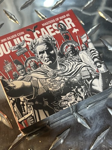 SEALED 2025 2 Oz Silver Coin Chad 10000 Francs Masters of War Julius ...