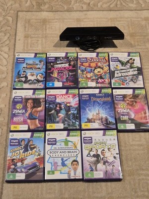 Microsoft Xbox 360 Kinect Sensor Bar + 11 Games Bundle -PAL Tested ...