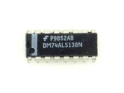 1x IC DM74ALS138N (DM 74ALS138 N,3 to 8 Line Decoder/Demultiplexer ...