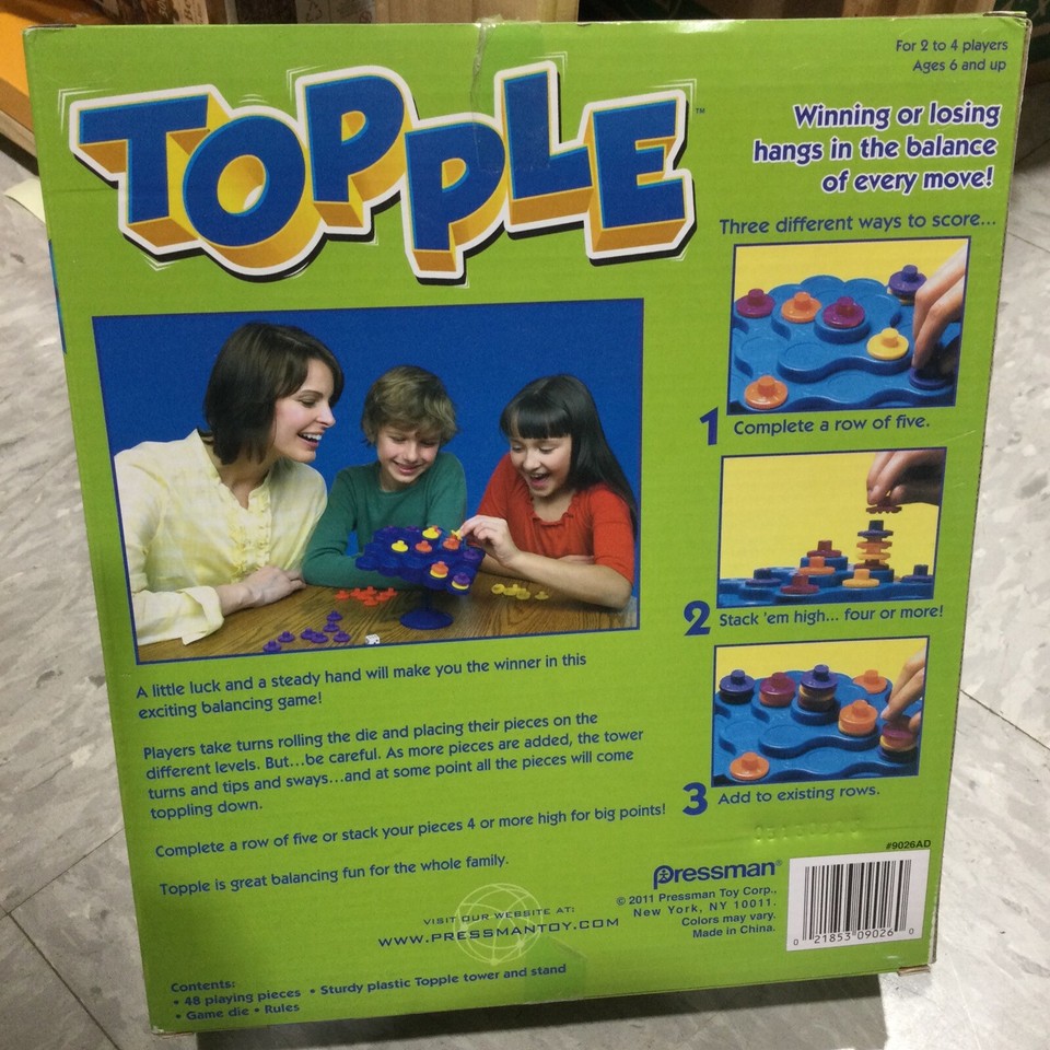 Topple The Tipsy, Topsy-Turvy Balancing Game by Pressman Kids Children ...