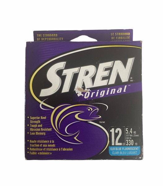 Stren Original 12lb 330 Yards Clear Blue Fishing Line for sale online ...
