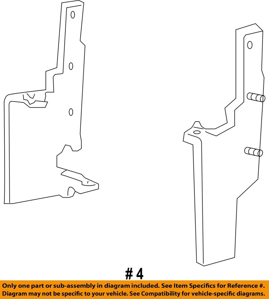 FORD OEM 04-11 Ranger Radiator Support Radiator Support-Air Deflector ...