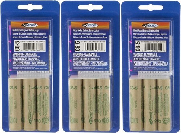 Estes C6-5 Rocket Engines Bulk Pack - Pack of 3 for sale online | eBay