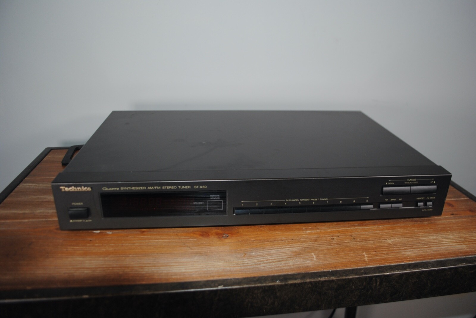 TECHNICS ST-K50 QUARTS SYNTHESIZER AM/FM STEREO TUNER W/CORD & ANTENNA ...