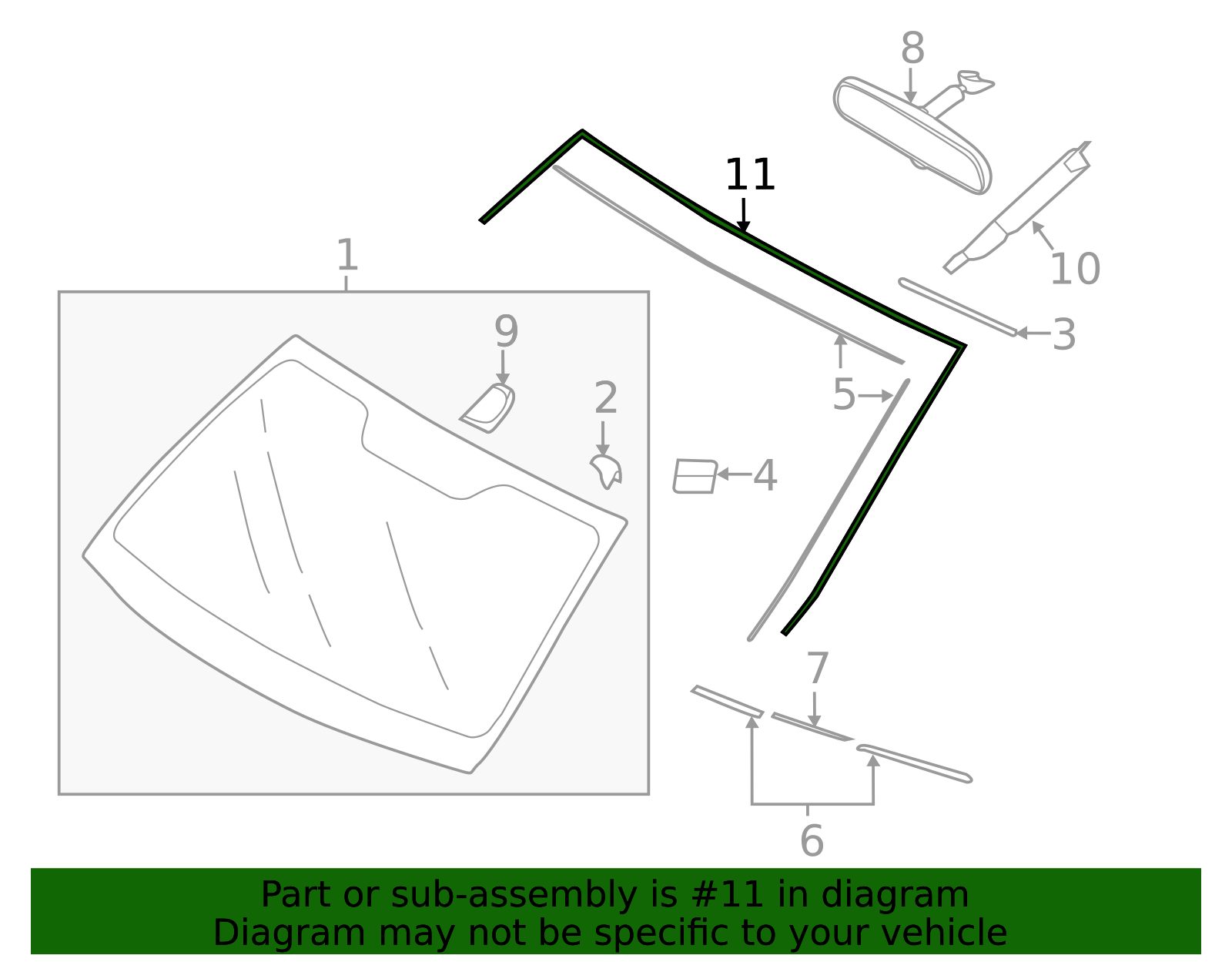 NEW OEM Genuine Subaru Reveal Molding 65058AN01A | eBay