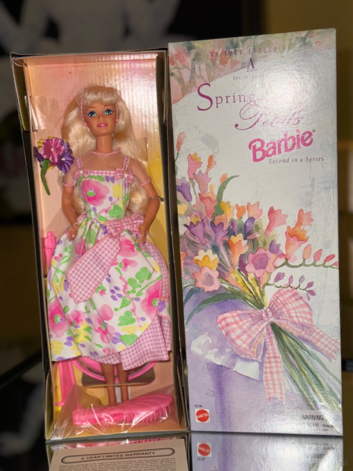 New Mattel 1996 Avon Special Edition Exclusive Spring Petals Barbie,NEW ...