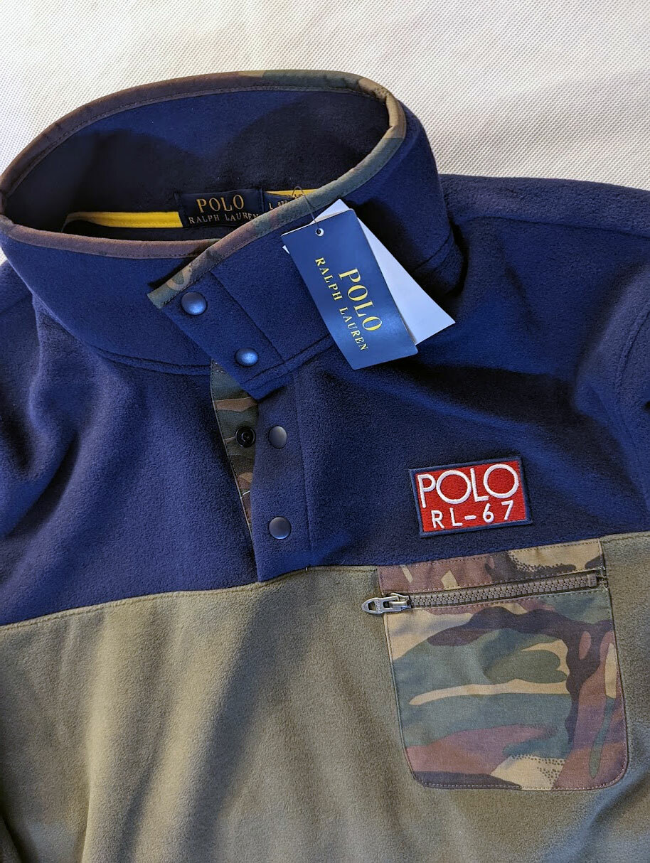 LIMITED MEN'S POLO RALPH LAUREN USA RLPC RL-67 P93 FLEECE JACKET ...