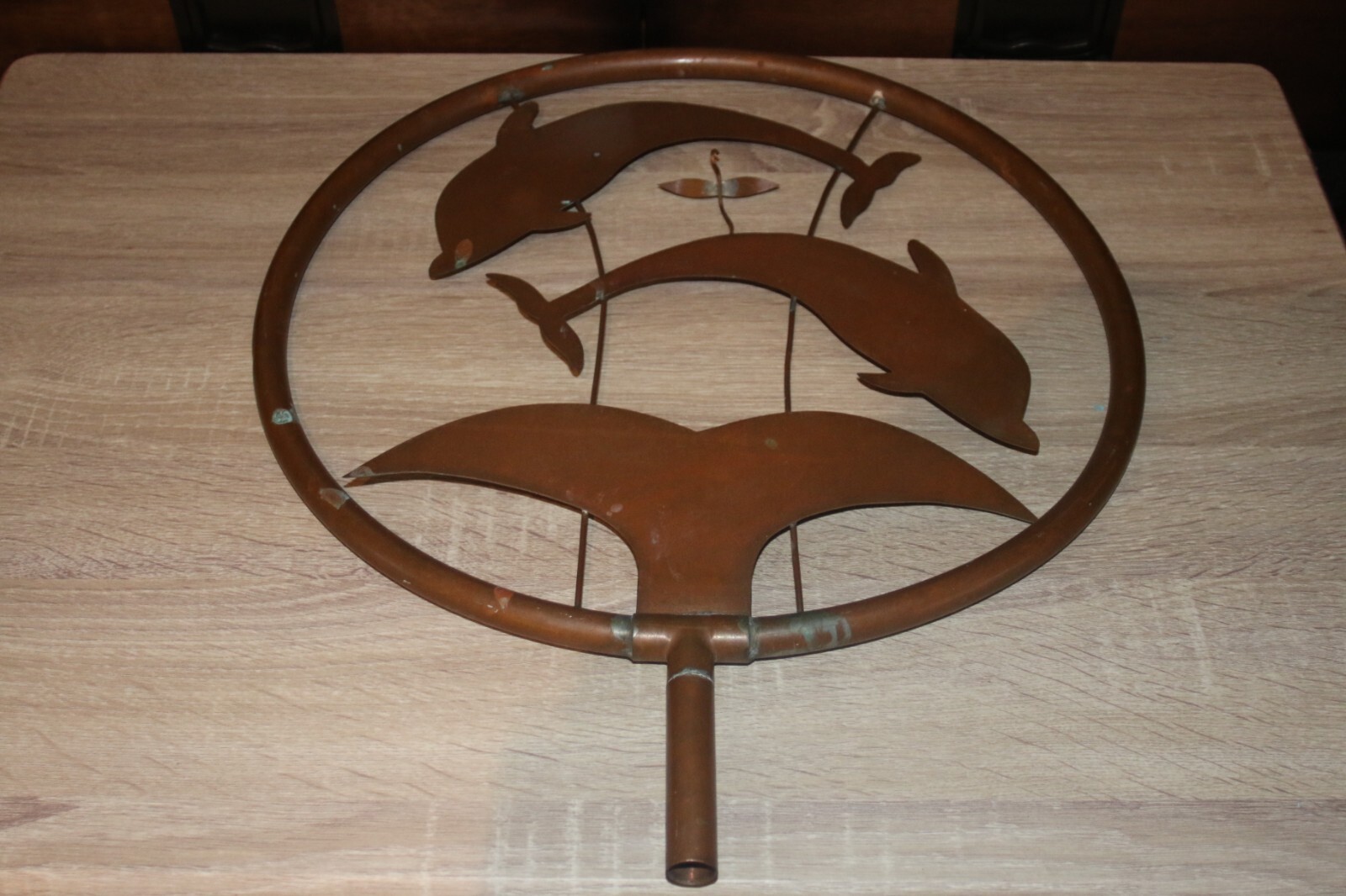 VTG DOLPHIN Gyro Garden Spinning Sprinkler SOLID Copper XL 20Hx16W + 33 ...