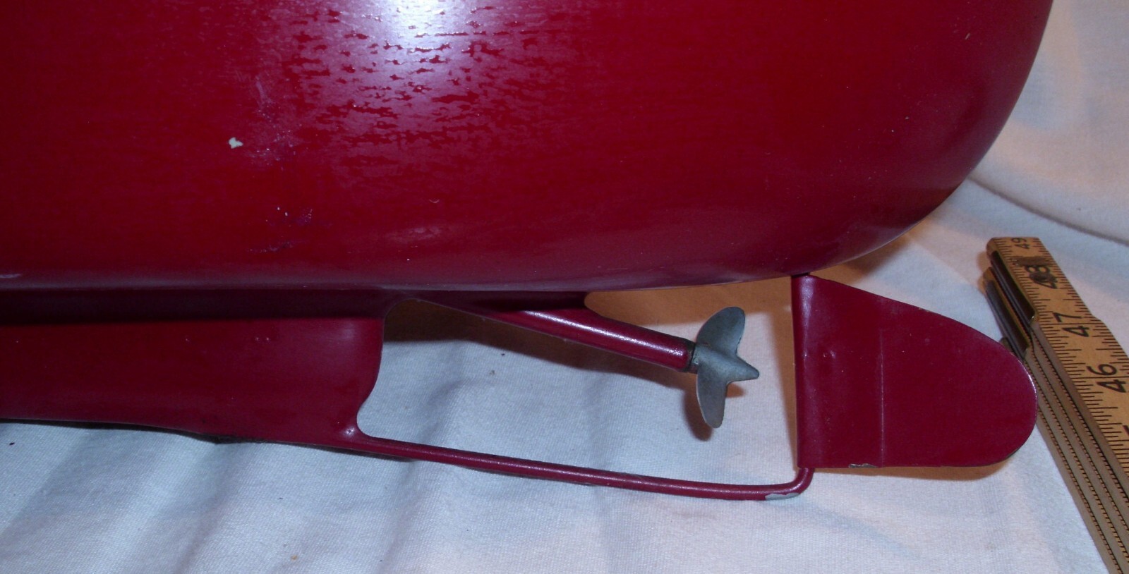 CRUISE SHIP MAMOD STEAMED POWERED POND BOAT IN GRAY & RED | eBay